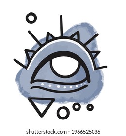Symbol Eye Triangle Graphic Tattoo On Stock Vector (Royalty Free ...