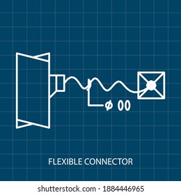 Symbol Flexible Connector Vector Illustration Symbol Stock Vector ...