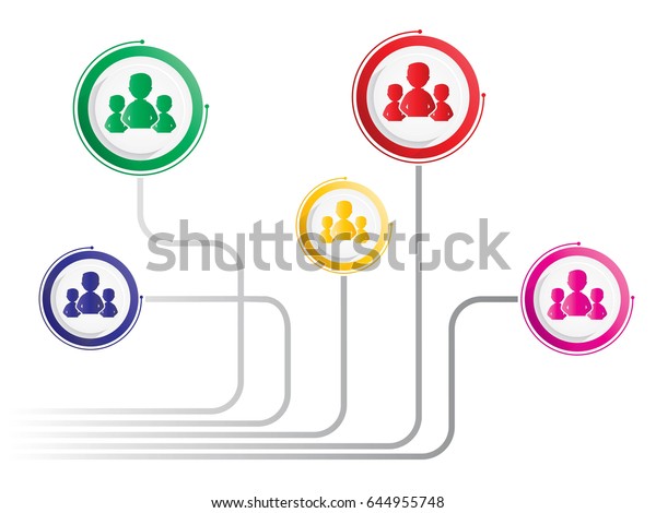 Symbol Groups People Vector Illustration Stock Vector (Royalty Free ...