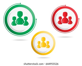Symbol Groups Peoplevector Illustration Stock Vector (Royalty Free ...