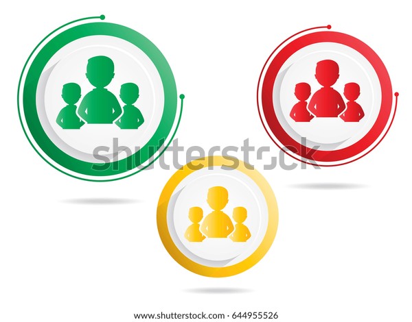 Symbol Groups Peoplevector Illustration Stock Vector (Royalty Free ...