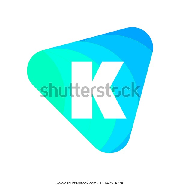 Symbol Letter K Blue Stock Vector (Royalty Free) 1174290694 | Shutterstock