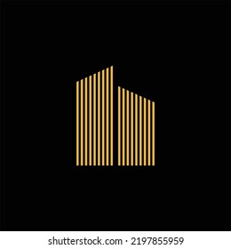 Symbol Lines That Make Luxury Building Stock Vector (Royalty Free ...