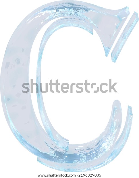 Symbol Made Ice Letter C Stock Vector (Royalty Free) 2196829005 ...