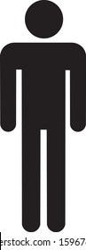 Symbol Man Black Stock Vector (Royalty Free) 1596765613 | Shutterstock