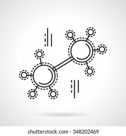 Symbol Molecular Bond Abstract Molecule Science Stock Vector (Royalty ...