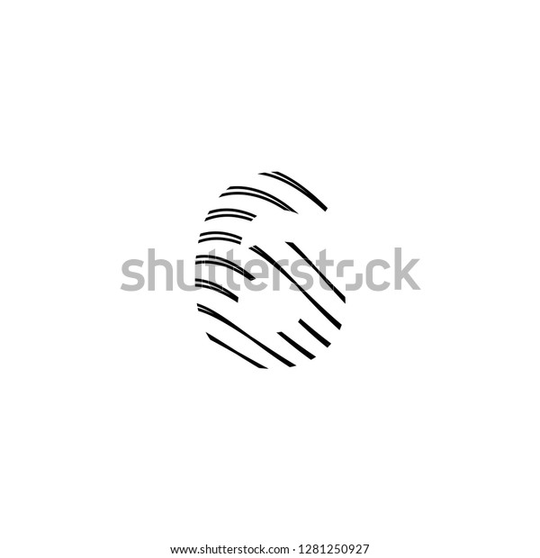 Symbol Number 6 Six Shape Footprint Stock Vector (Royalty Free ...
