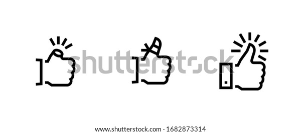 Symbol Palm Clenched Hand Amputation Finger Stock Vector (Royalty Free ...