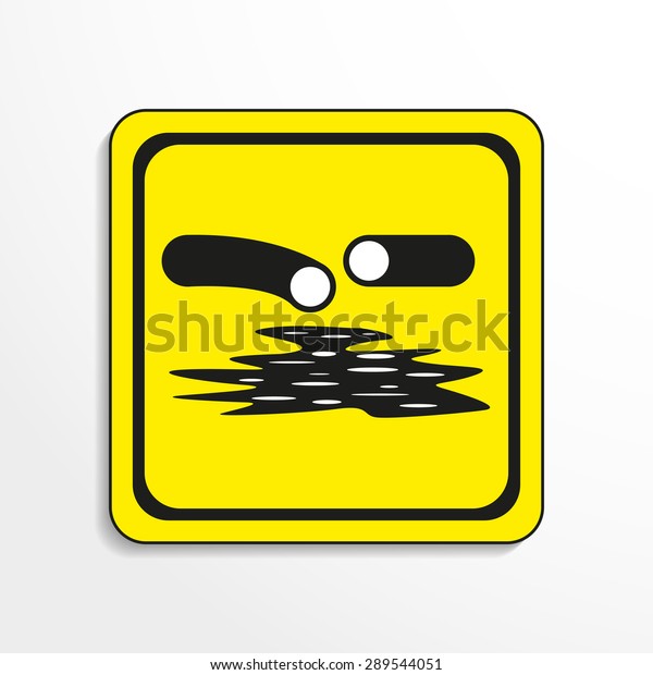 Symbol Pipeline Rupture Vector Icon Stock Vector (Royalty Free ...