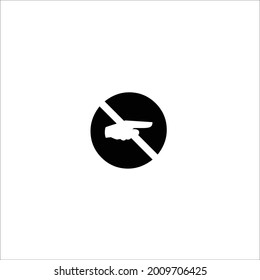 Symbol Prohibited Holding Things Vector Logo Stock Vector (Royalty Free ...