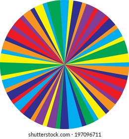 Symbol Rainbow Circle Isolated On White Stock Vector (Royalty Free ...