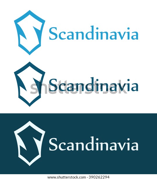 Symbol Scandinavia Vector Icon Caption Isolated Stock Vector (Royalty ...