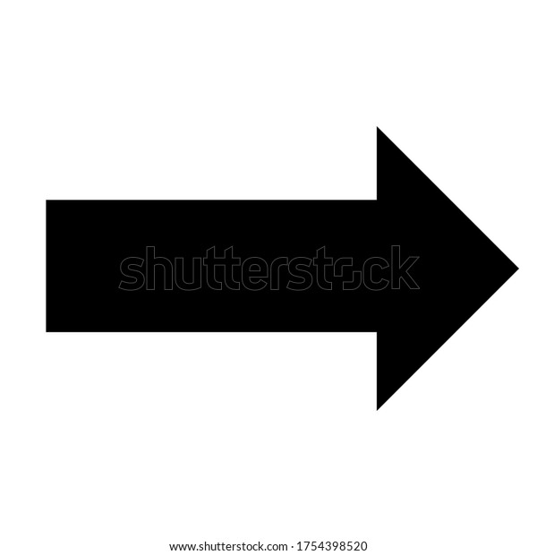Symbol Sign Forward Right Arrow Pictogram Stock Vector (Royalty Free ...