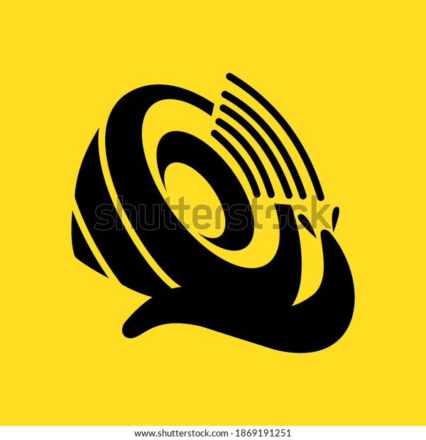 Symbol Sound Which Used Snail Shell Stock Vector (Royalty Free ...
