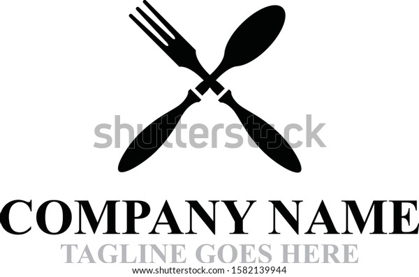 Symbol Spoon Vector Royalty Logo Design Stock Vector (Royalty Free ...