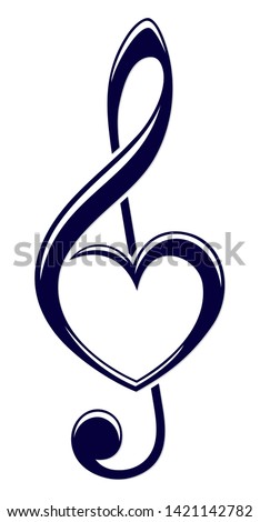 Music Note Heart Clipart | Free download on ClipArtMag