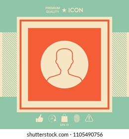 Symbol User Icon Circle Profile Icon Stock Vector (Royalty Free ...