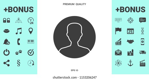 Symbol User Icon Circle Profile Icon Stock Vector (Royalty Free) 1379954135