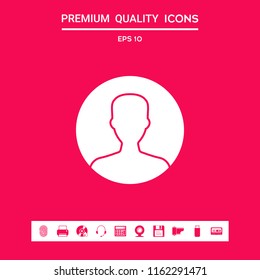 Symbol User Icon Circle Profile Icon Stock Vector (Royalty Free) 1590591796