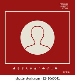 Symbol User Icon Circle Profile Icon 스톡 벡터(로열티 프리) 1241063041 ...