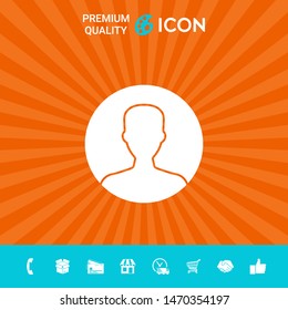 Symbol User Icon Circle Profile Icon Stock Vector (Royalty Free ...