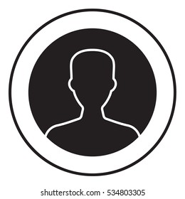Symbol User Icon Circle Profile Icon Stock Vector (Royalty Free ...
