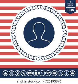 Symbol User Icon Circle Profile Icon Stock Vector (Royalty Free ...