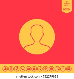 Symbol User Icon Circle Profile Icon Stock Vector (Royalty Free ...