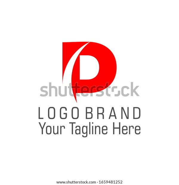 Symbol Vector Letter Dp Simple Motion Stock Vector (Royalty Free ...