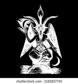 Symbol Vintage Ritual Devil Witchcraft Esoteric Stock Vector (Royalty ...