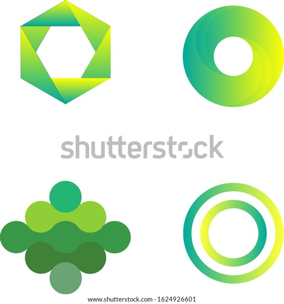 Symbolic Circulare Shapes Logos Graphics Graphic: เวกเตอร์สต็อก (ปลอด ...