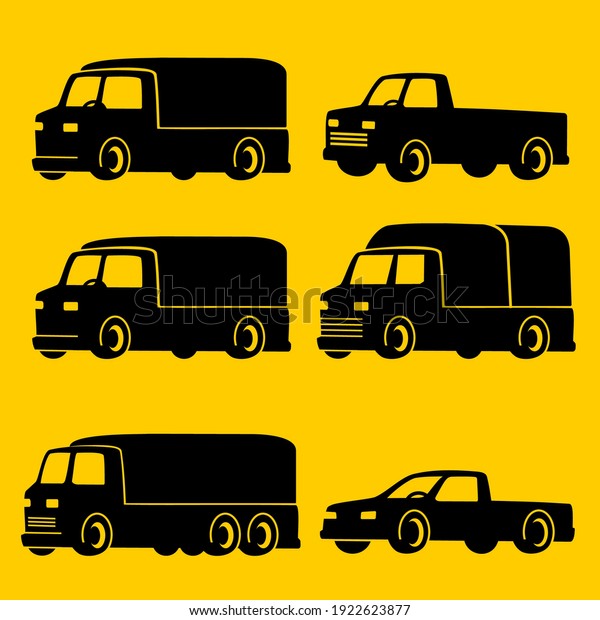 Symbols Different Trucks Icons Vector Stock Vector (Royalty Free ...