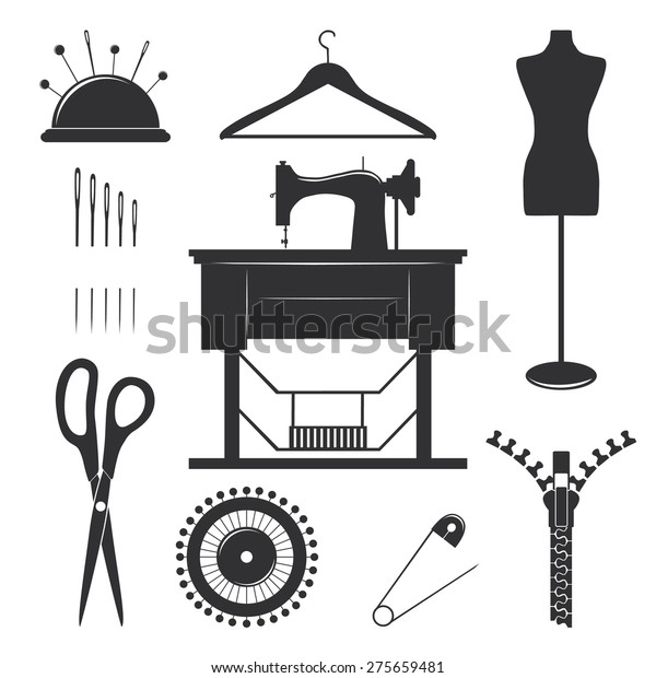 Symbols Icons Tailor Stock Vector (Royalty Free) 275659481 | Shutterstock