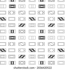 Symbols Logos Icons Variations Shape Square Stock Vector (Royalty Free ...