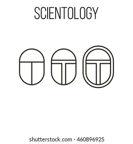 Symbols Scientology Stock Vector (Royalty Free) 460896925