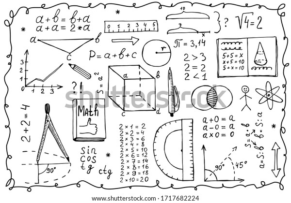 Symboles et signes pour les maths, : image vectorielle de stock (libre ...