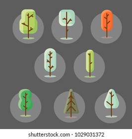 Symbols Trees Vector 스톡 벡터(로열티 프리) 1029031372 | Shutterstock