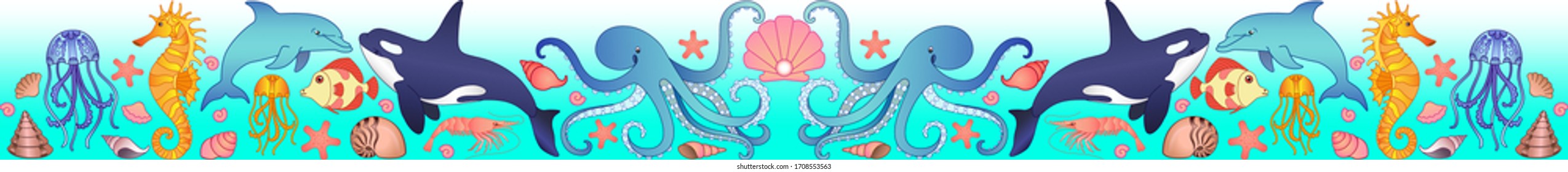 1,115 Dolphin Border Images, Stock Photos & Vectors | Shutterstock