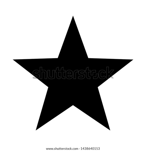 Symmetrical Star Shape Isolated On White Stock Vector (Royalty Free ...