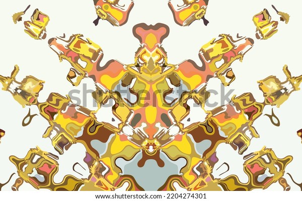 Symmetry Colored Cartoon Background Textiles Fabrics Stock Vector ...