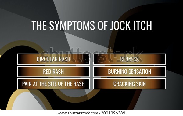 Symptoms Jock Itch Vector Illustration Medical Stock Vector (Royalty ...