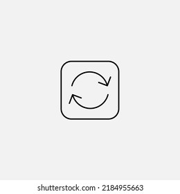 Sync Icon Sign Vectorsymbol Logo Illustration Stock Vector (Royalty ...