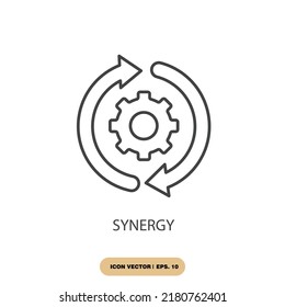 Synergy Icons Symbol Vector Elements Infographic Stock Vector (Royalty ...
