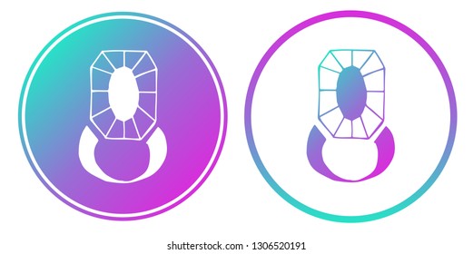 Synth Retro Wave Circle Diamond Vector Stock Vector (Royalty Free ...