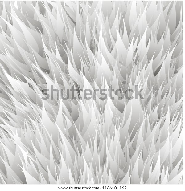 Synthetic Fur Vector Texture White Shaggy Stock Vector (Royalty Free ...
