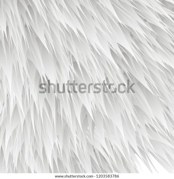 Synthetic Fur Vector Texture White Shaggy Stock Vector (Royalty Free ...
