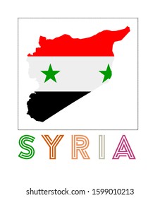 Syria Logo Map Syria Country Name: เวกเตอร์สต็อก (ปลอดค่าลิขสิทธิ์ ...