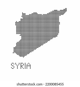 Syria Map Grunge Texture Dot Style Stock Vector (Royalty Free ...