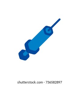 Syringe Design Template Stock Vector (Royalty Free) 736582897 ...