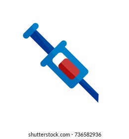 Syringe Design Template Stock Vector (Royalty Free) 736582936 ...